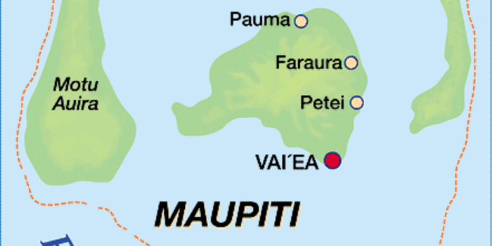 Map of Maupiti (Island in French Polynesia) | Welt-Atlas.de