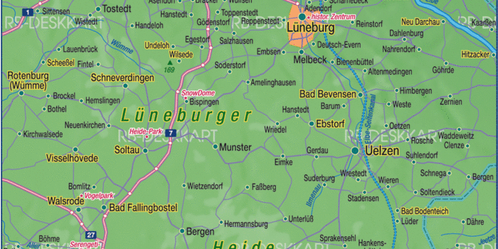 Karte von Lüneburger Heide (Region in Deutschland Niedersachsen) | Welt ... Karte von Lüneburger Heide (Region in Deutschland Niedersachsen) | Welt ...